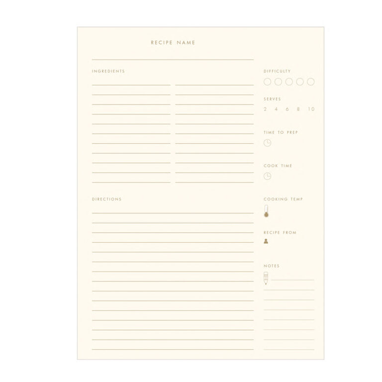 Gathered Recipes Recipe Book - Ruff House Print Shop
