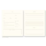 Striped Book Log Journal - Ruff House Print Shop
