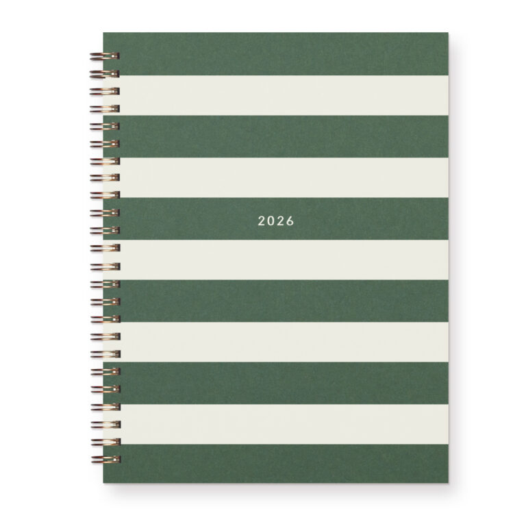 2026 Striped Dated Planner : Calendar Year - Ruff House Print Shop